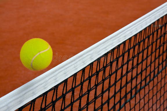 Tennis ball over the net stock image. Image of crosscourt - 24027883