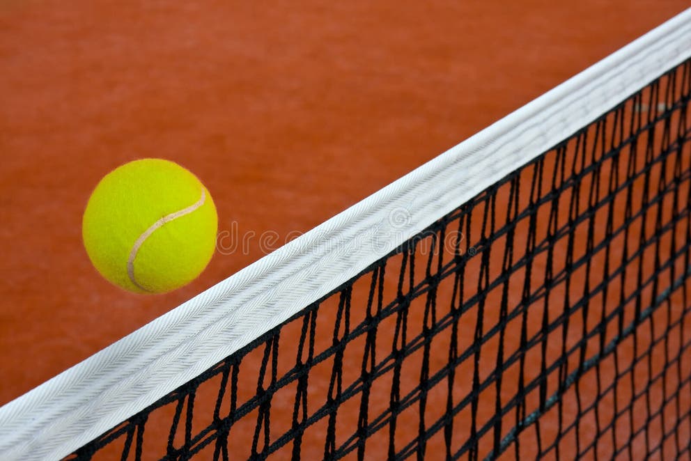 Tennis ball over the net stock image. Image of crosscourt - 24027883