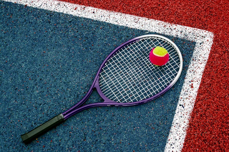 Tennis Ball & Racket-1 stock photo. Image of relaxation - 30862356