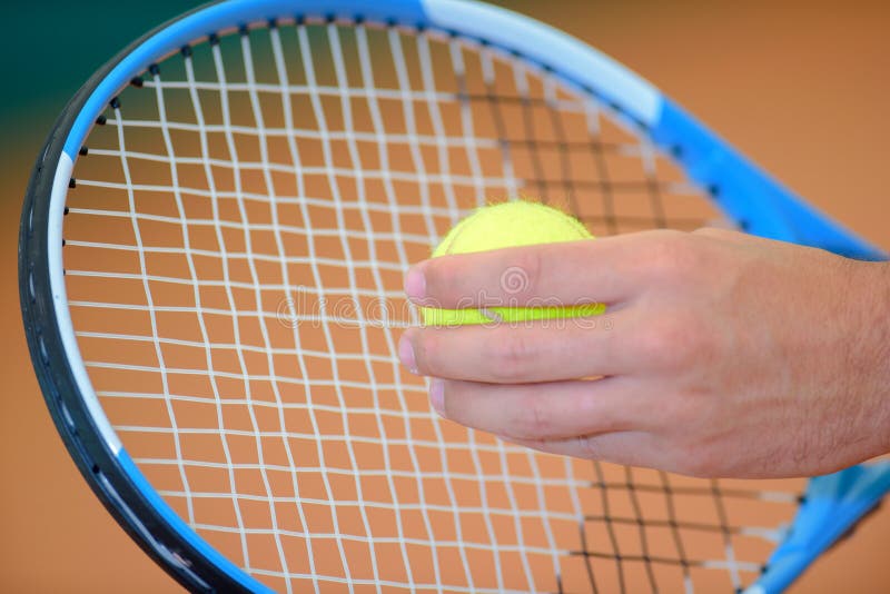 Tennis ball and racket stock photo. Image of ball, skills - 123021132