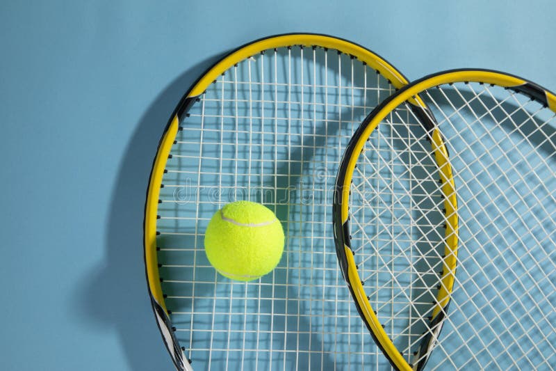 Tennis Ball and Rackets. Sport Stock Photo - Image of view, active ...
