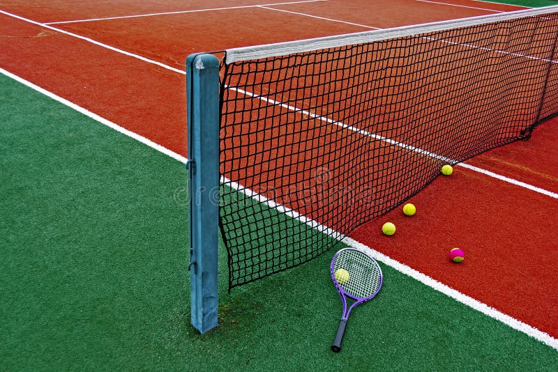 Tennis Balls & Racket-7 Stock Image - Image of details, field: 29328907