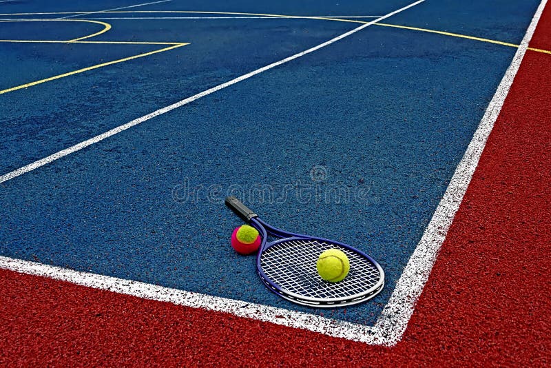 Tennis Balls & Racket-1 Stock Photo - Image of ground, relaxation: 30862358