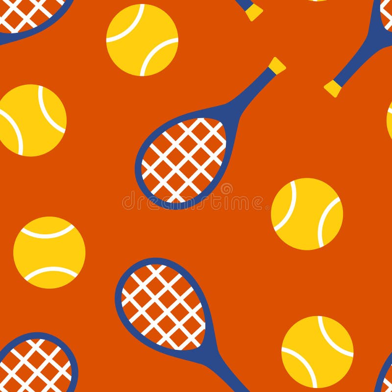 Tennis Racket Seamless Stock Illustrations – 1,228 Tennis Racket ...