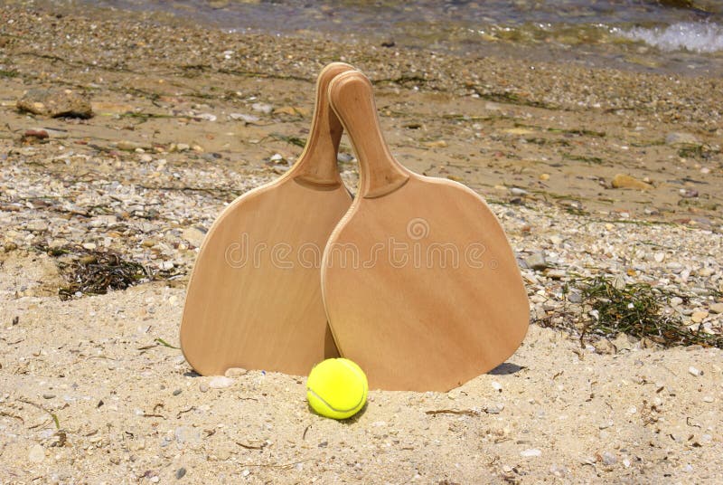 Beach Tennis Racket stock photo. Image of water, travel - 10906862