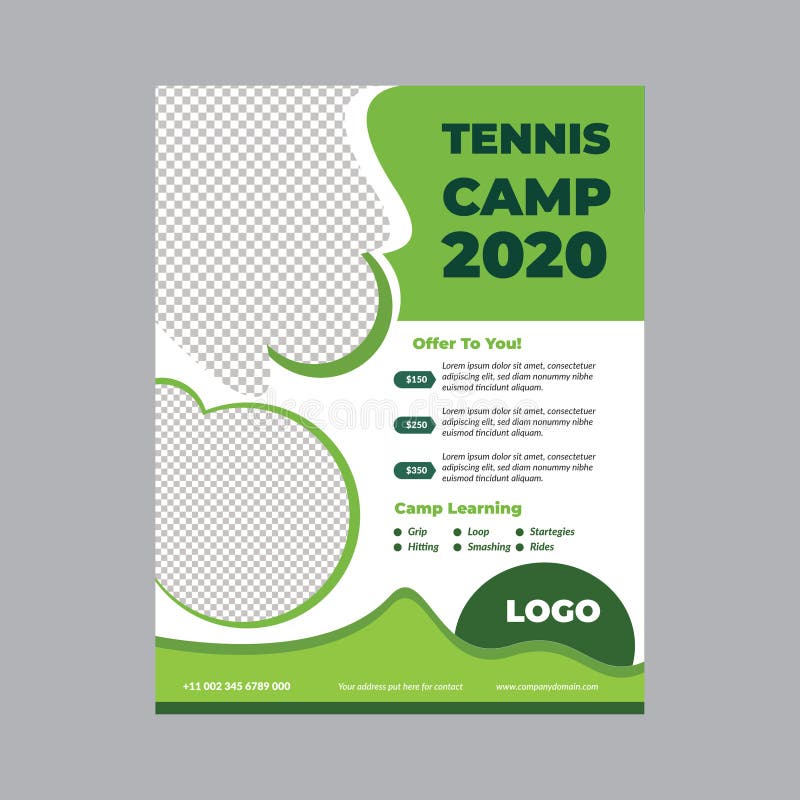 Tennis Camp Flyer Template Design Fully Editable Design Very Unique ...