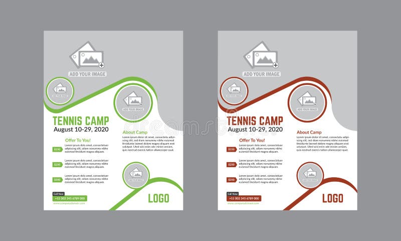 Tennis Camp Flyer Template Design Fully Editable Design Very Unique ...