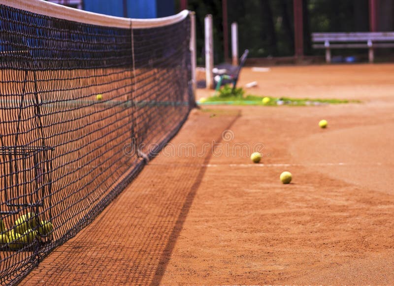 Tennis Court. Grid on Court for Playing Big Tennis Stock Photo - Image ...