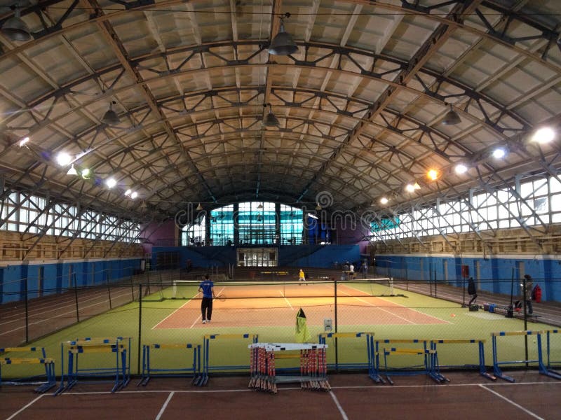 Tennis Court at Sobeys Stadium during Tennis Tournament in Toronto ...