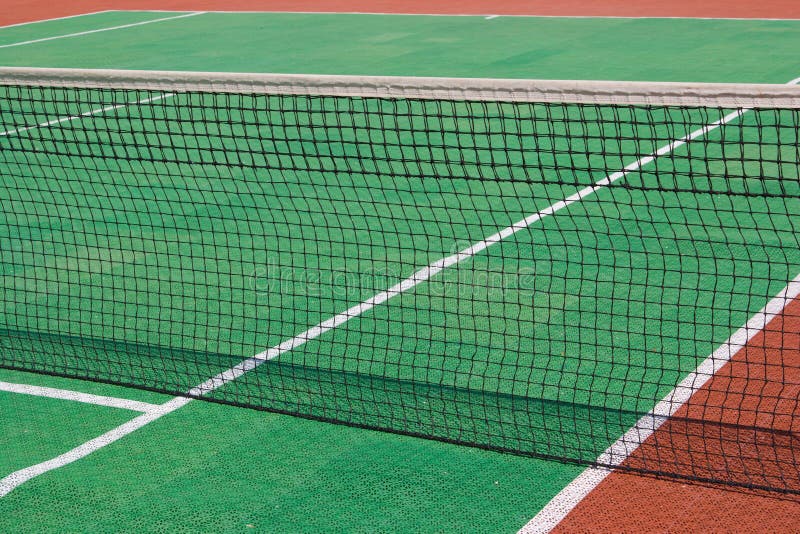 Tennis court with a net stock photo. Image of court, pattern - 6722488
