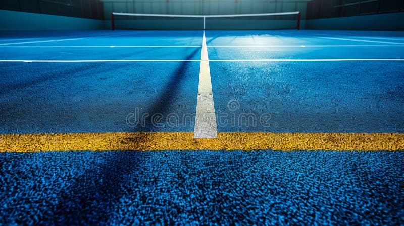Tennis Court with Tennis Racket Stock Image - Image of court, rally ...