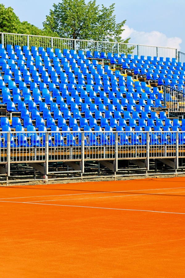 Tennis court stand stock image. Image of empty, tennis - 15686585