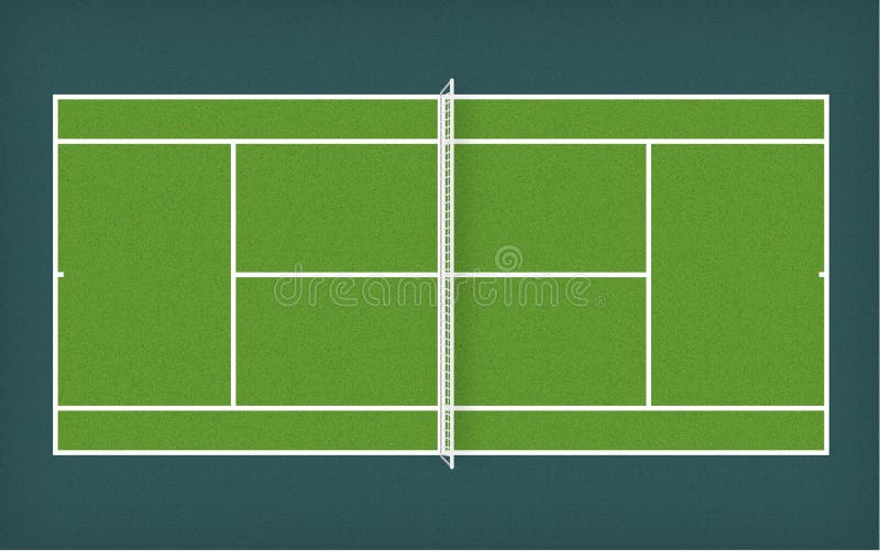 Plain Top View of Tennis Court Illustration Stock Illustration ...