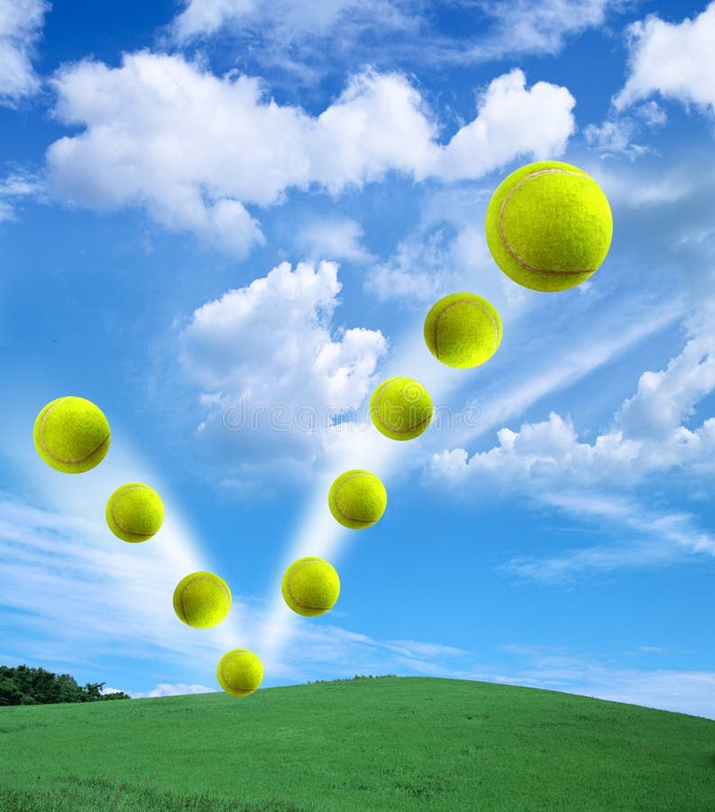 Tennis de bille image stock. Image du obliger, vert, lumière - 9241943