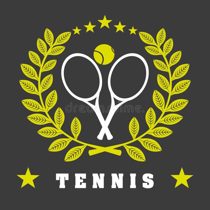 Tennis design stock vector. Illustration of game, seal - 45998752
