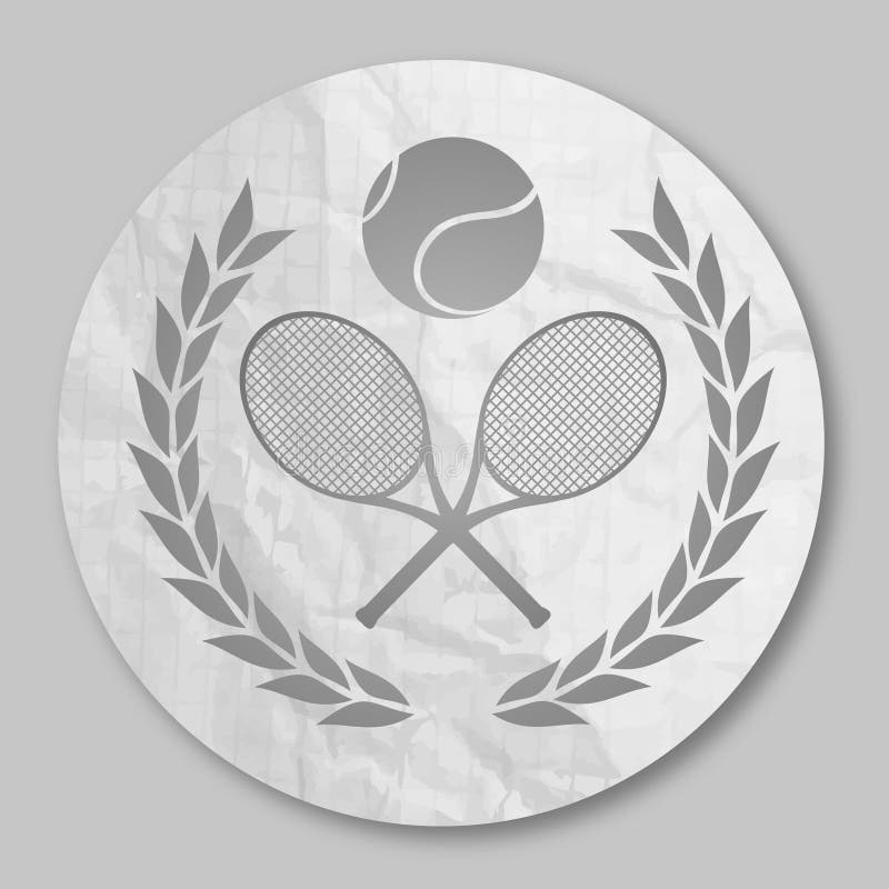 Tennis winner symbol stock vector. Illustration of design - 52354271