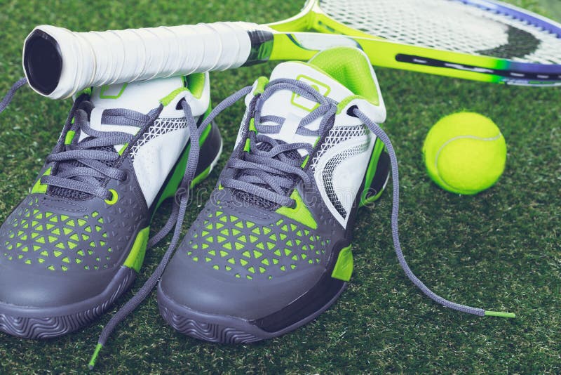 Tennis equipment stock photo. Image of still, white, outdoors - 61750812