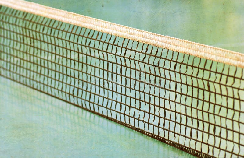 Tennis Field and a Tennis Net. Stock Photo - Image of field, coverage ...