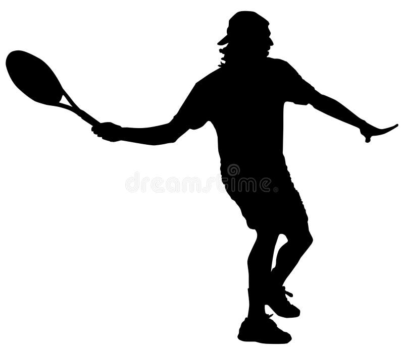 Tennis Forehand stock vector. Illustration of athlete, stroke - 876068