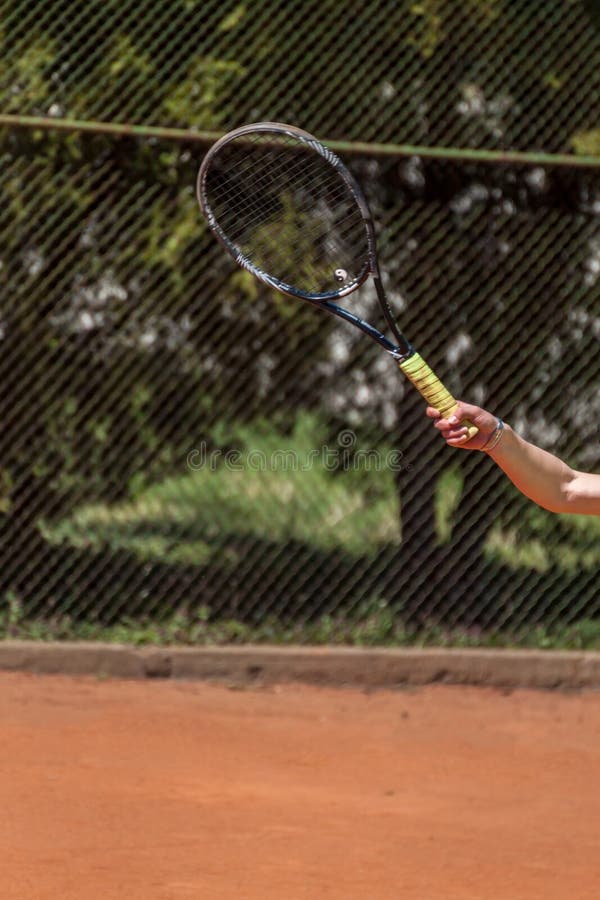 Tennis Forehand Slice from Baseline Stock Photo - Image of play ...