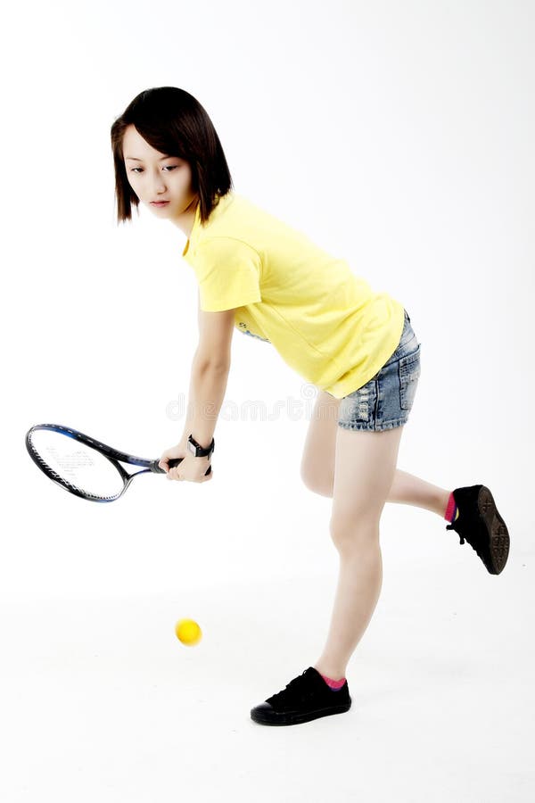 Tennis girl stock image. Image of player, girl, exercise - 5795731