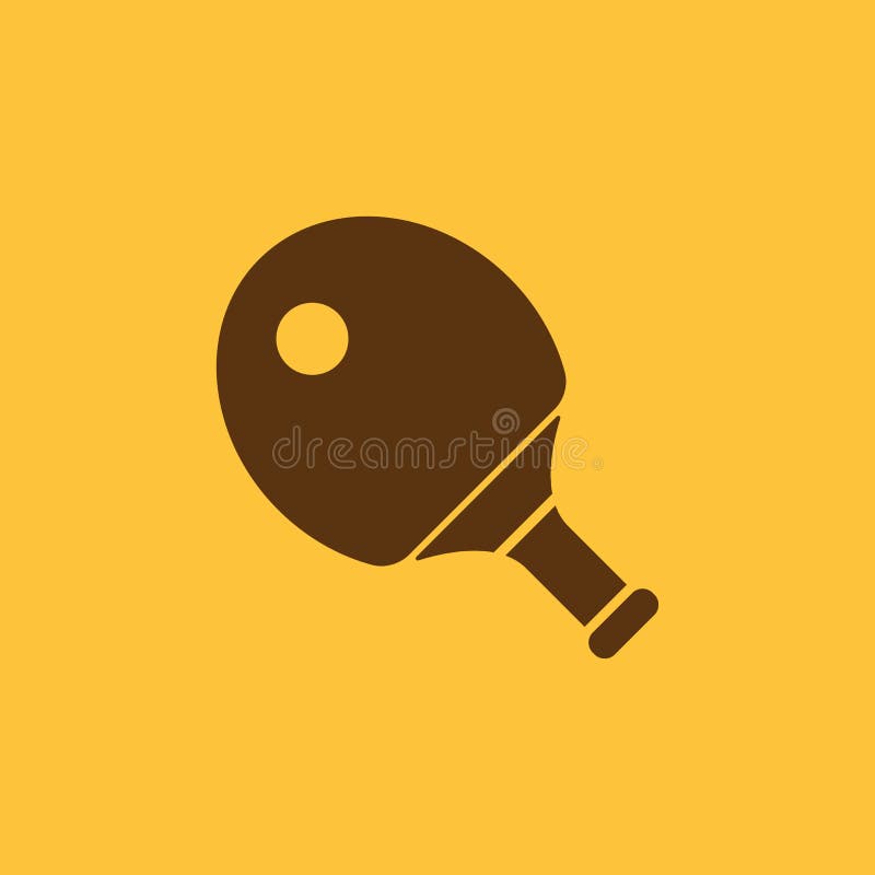 The Tennis Icon. Ping Pong Symbol. Flat Stock Illustration ...