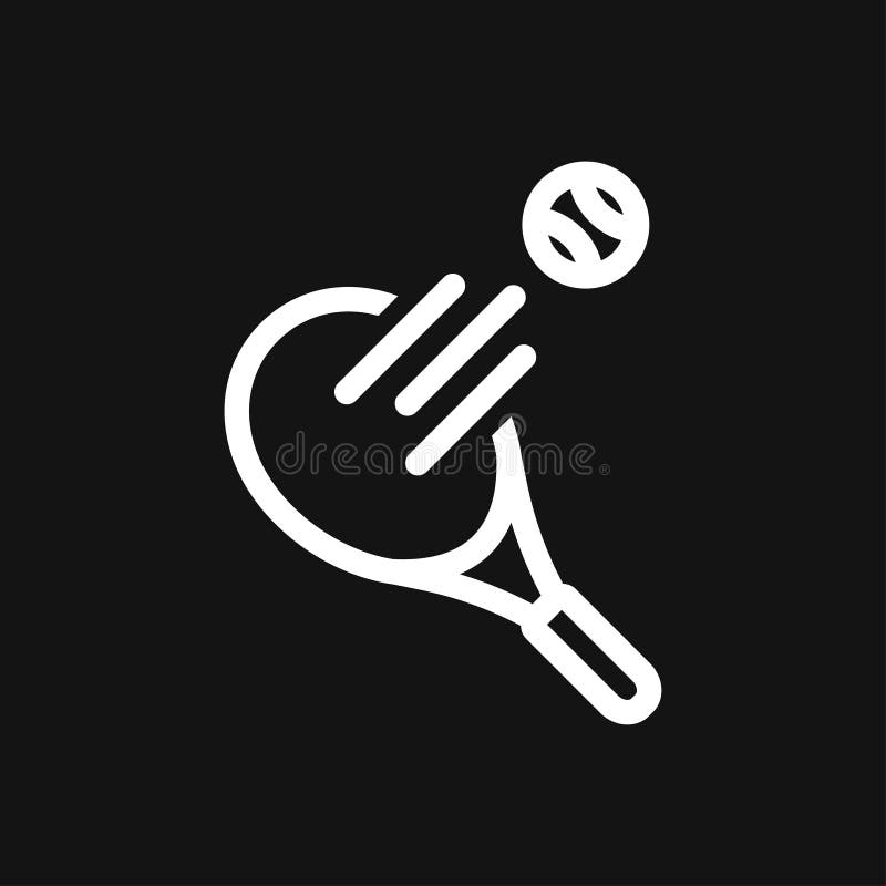 Tennis Icon Vector Sign Symbol for Design Stock Illustration ...