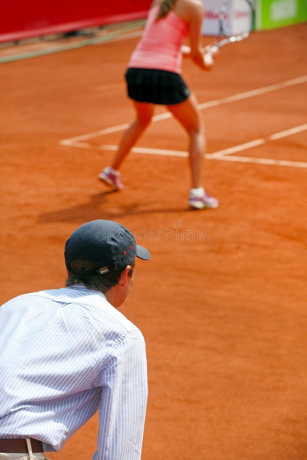 Line Judge during First Round Match between Christina McHale and Julia ...