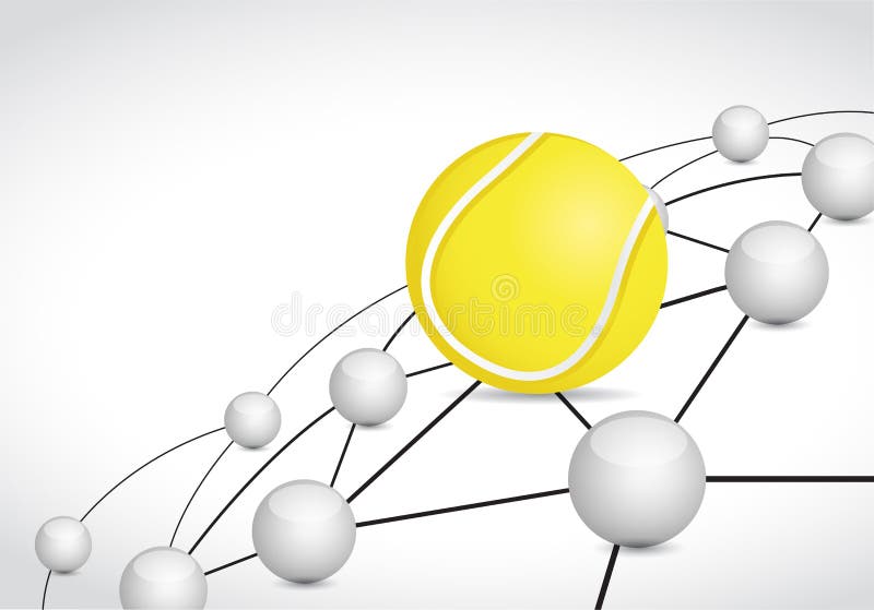 Sphere Map Link Network Illustration Design Stock Illustration ...