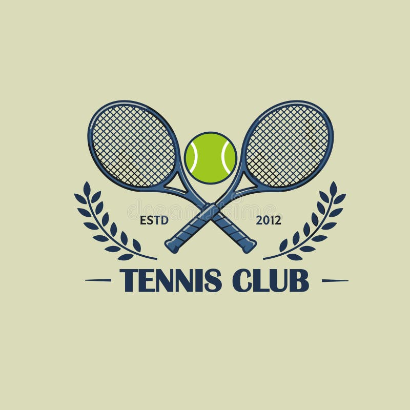 Tennis Logo Template, Active Sport and Tennis Tournament Set Stock ...