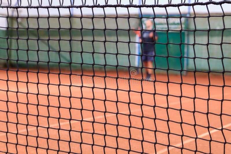Tennis net details stock image. Image of athletics, ball - 51827461