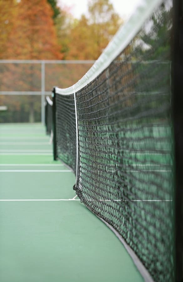 Tennis Net in the Fall stock photo. Image of fall, trees - 3475538