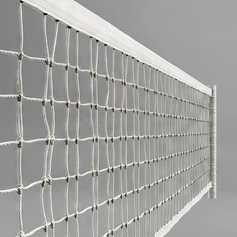 A Tennis Net Floats in Mid-air, Rendered in 3D with Intricate Texture ...