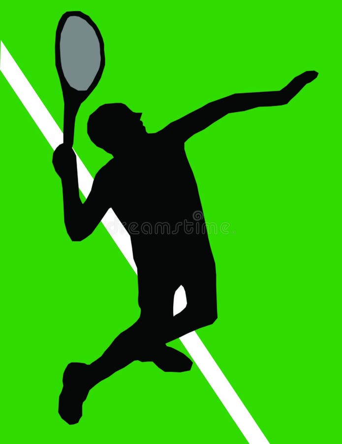 Tennis Player Serving Stock Illustrations – 1,334 Tennis Player Serving ...