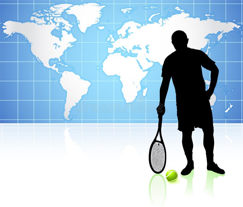 World Map Tennis Ball Stock Illustrations – 97 World Map Tennis Ball ...
