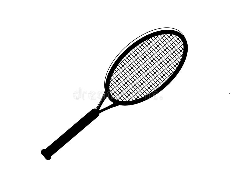 Tennis Racket Black White Stock Illustrations – 4,840 Tennis Racket ...