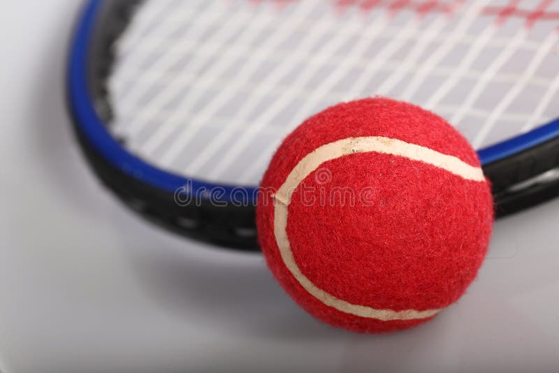 Tennis racket and ball stock image. Image of closeup - 24289283