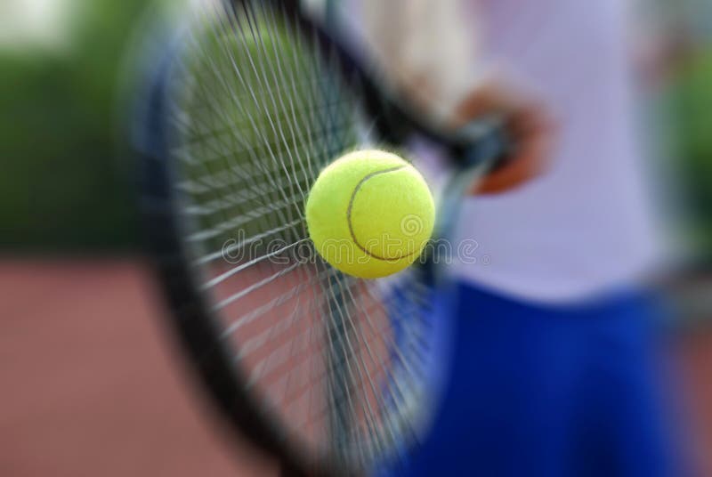 Tennis racket and ball stock photo. Image of summer, string - 3231630