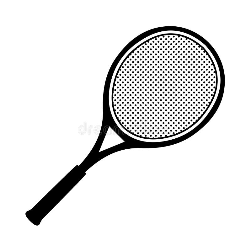 Tennis Racket Black Icon. Tennis Racket Simple Symbol Stock Vector ...