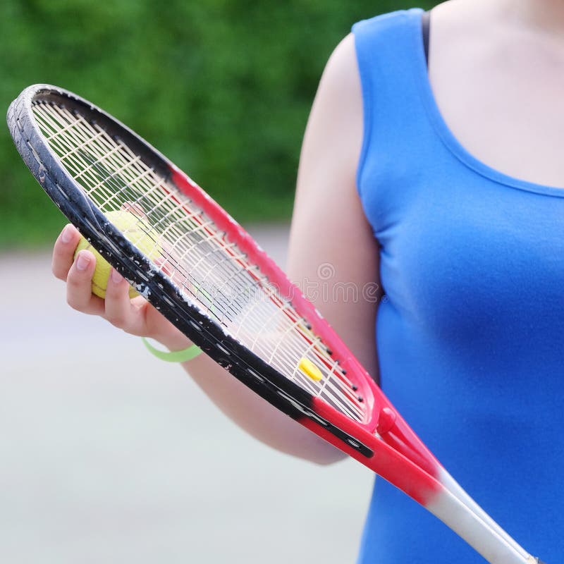 Tennis racket stock photo. Image of health, ball, outdoor - 65778976