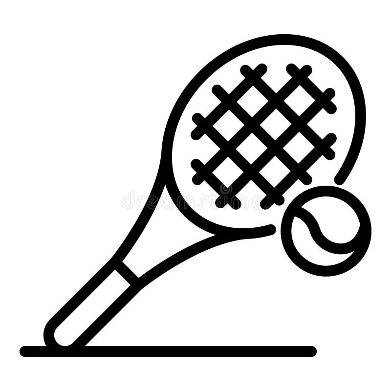 Tennis Racket Icon, Simple Style Stock Vector - Illustration of game ...