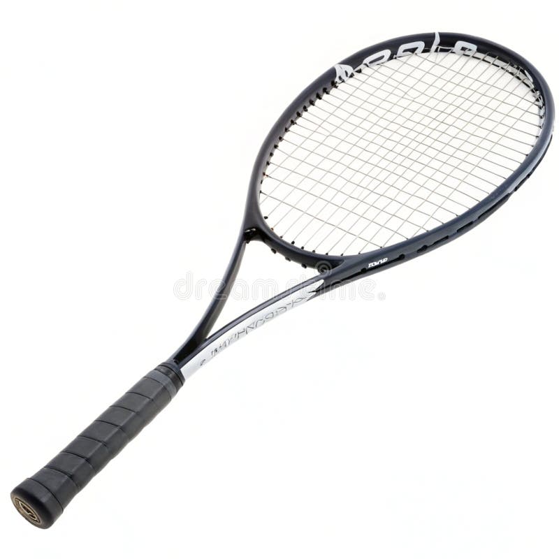 Tennis Racket Isolated on White Background Stock Illustration ...