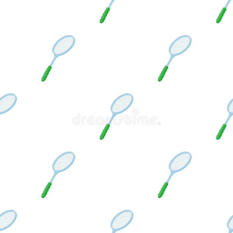 Tennis Racket Pattern Seamless Vector Stock Vector - Illustration of ...