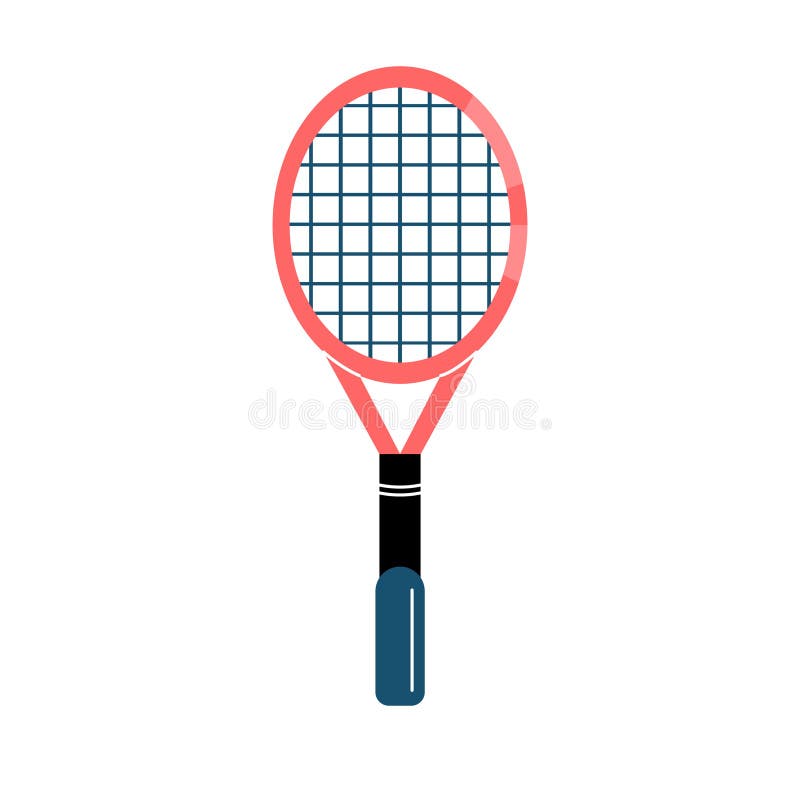Tennis Racket for Tennis Sport, Which is Pink Stock Vector ...