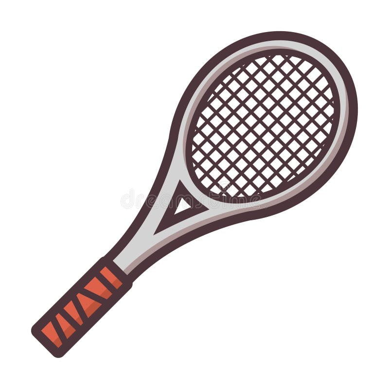 Tennis Racket. Vector Illustration Decorative Design Stock Vector ...