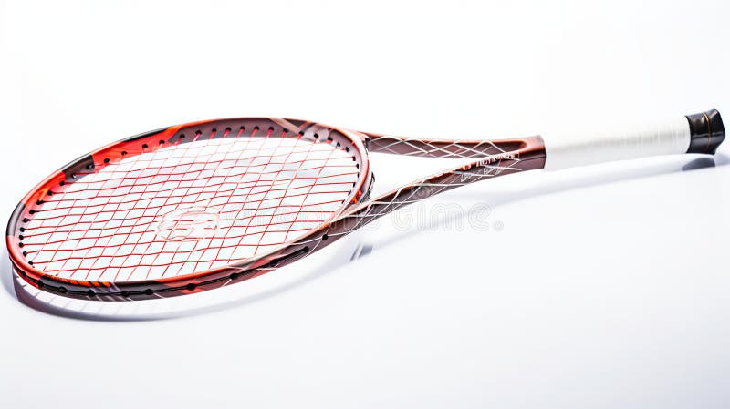 Tennis Racket on White Background. AI Generative Stock Illustration ...