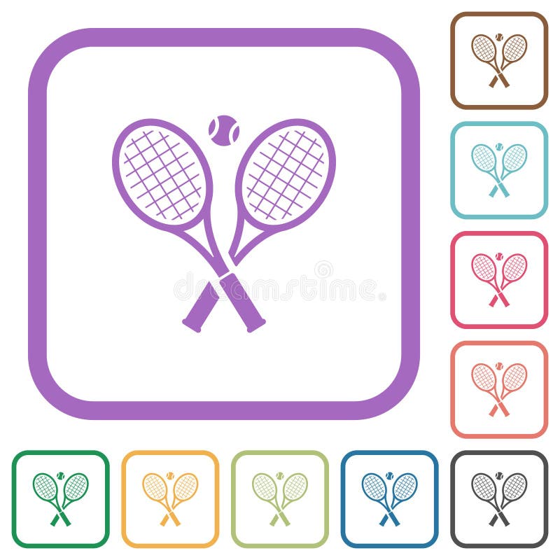 Tennis rackets stock vector. Illustration of represented - 98822603