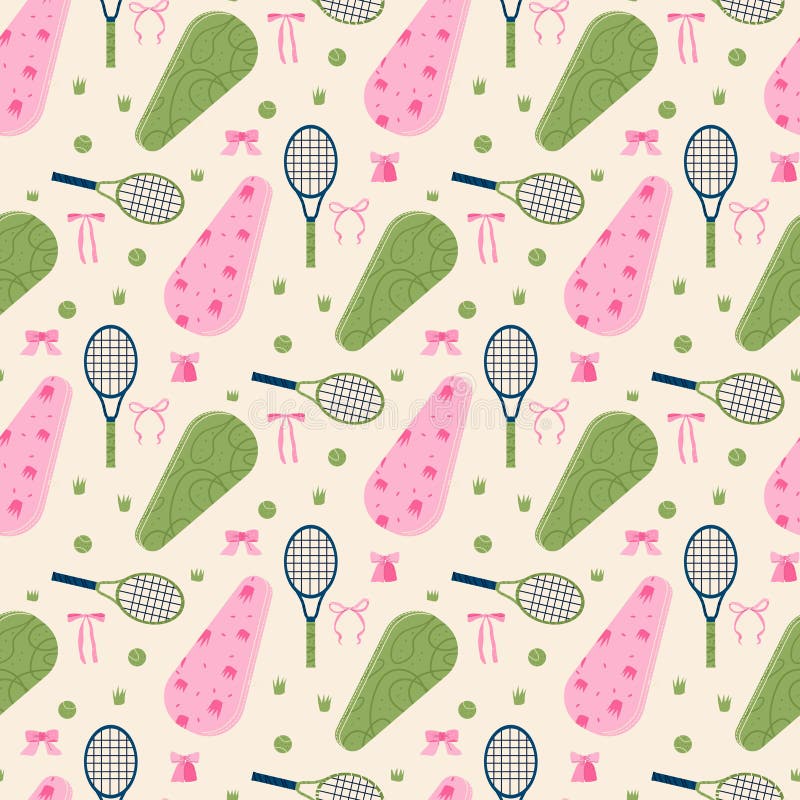 Retro Tennis Racket Stock Illustrations – 2,427 Retro Tennis Racket ...