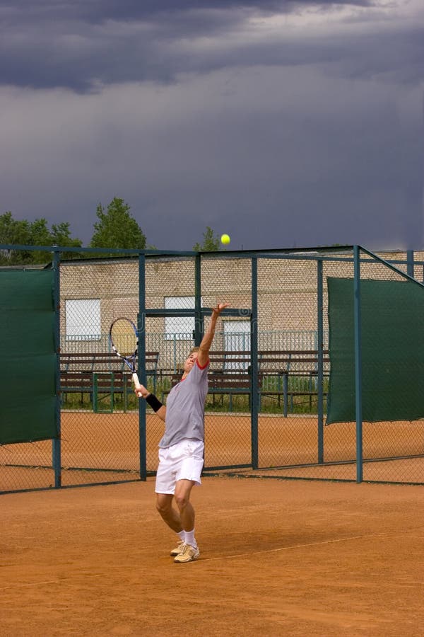 Tennis serve stock photo. Image of health, hair, sportsman - 5533056