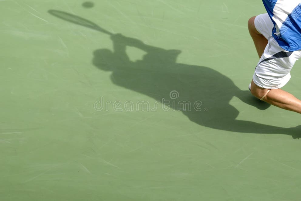 Tennis shadow 01 stock photo. Image of swing, raquet, health - 1918044